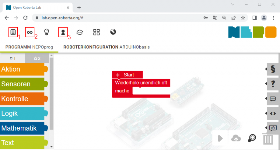 OpenRoberta Einrichtung - Funduino - Kits und Anleitungen für Arduino