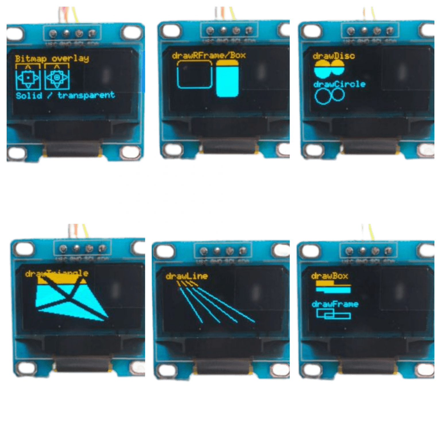 OLED Display SSD1306 128x64 / 128x32 - Funduino - Kits und Anleitungen ...