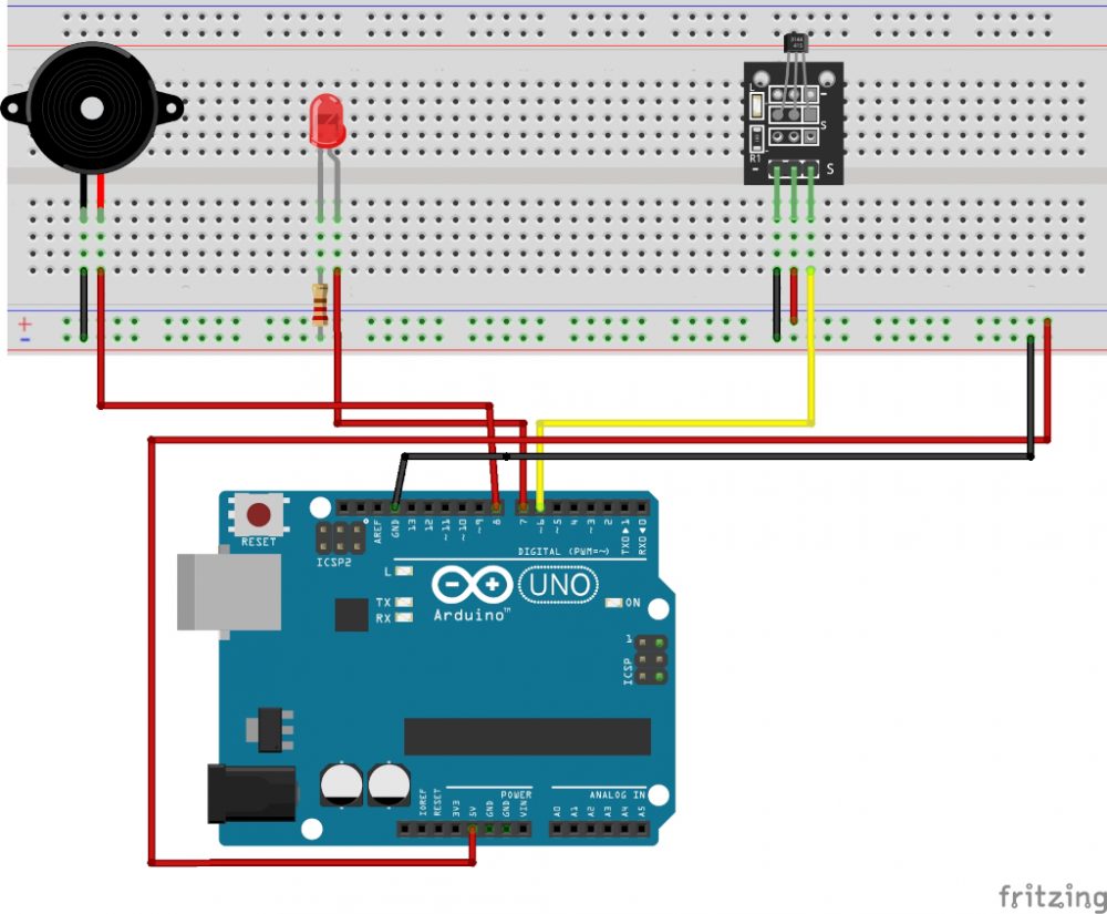 Alarmanlage mit dem Hall-Sensor KY-003 - Funduino - Kits und ...