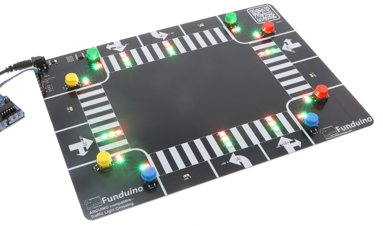 Funduino Ampelkreuzung (SMD) - Funduino - Kits und Anleitungen für Arduino