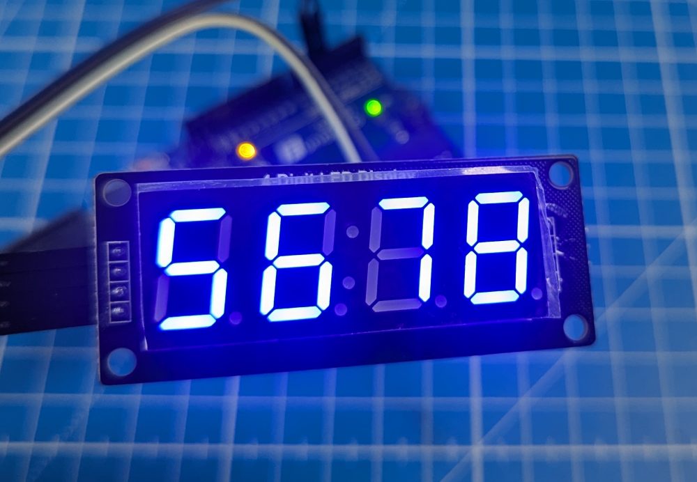 Arduino mit LED 7 Segmentanzeige (TM1637) - Funduino - Kits und Anleitungen für Arduino