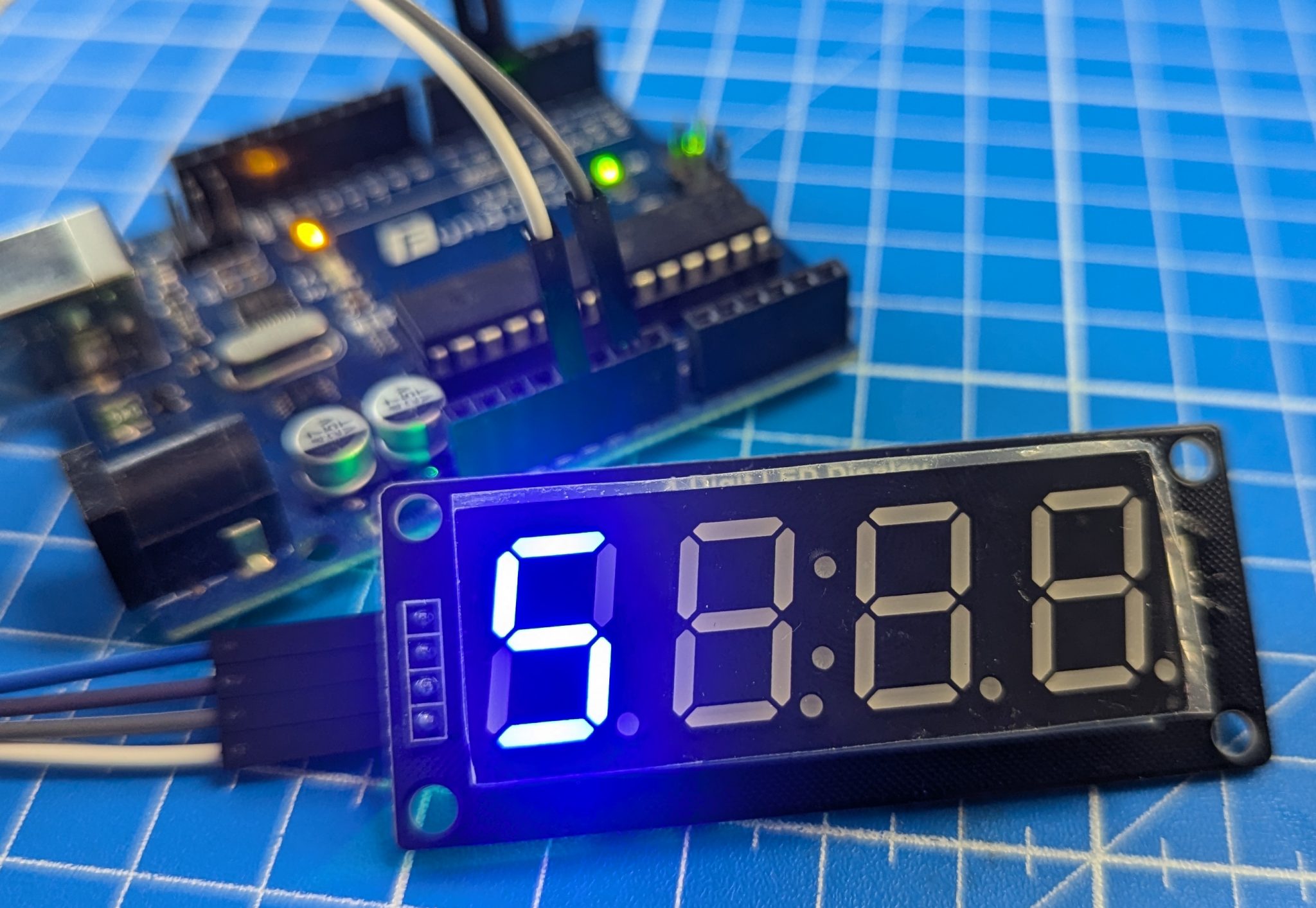 Arduino mit LED 7 Segmentanzeige (TM1637) - Funduino - Kits und Anleitungen für Arduino